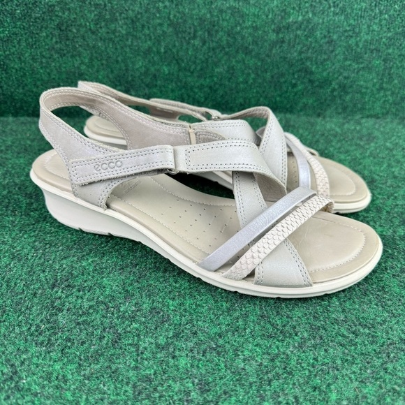 Ecco | Shoes | Ecco Felicia Womens Wedge Strappy Sandal Size Us 9 Eu 4 ...